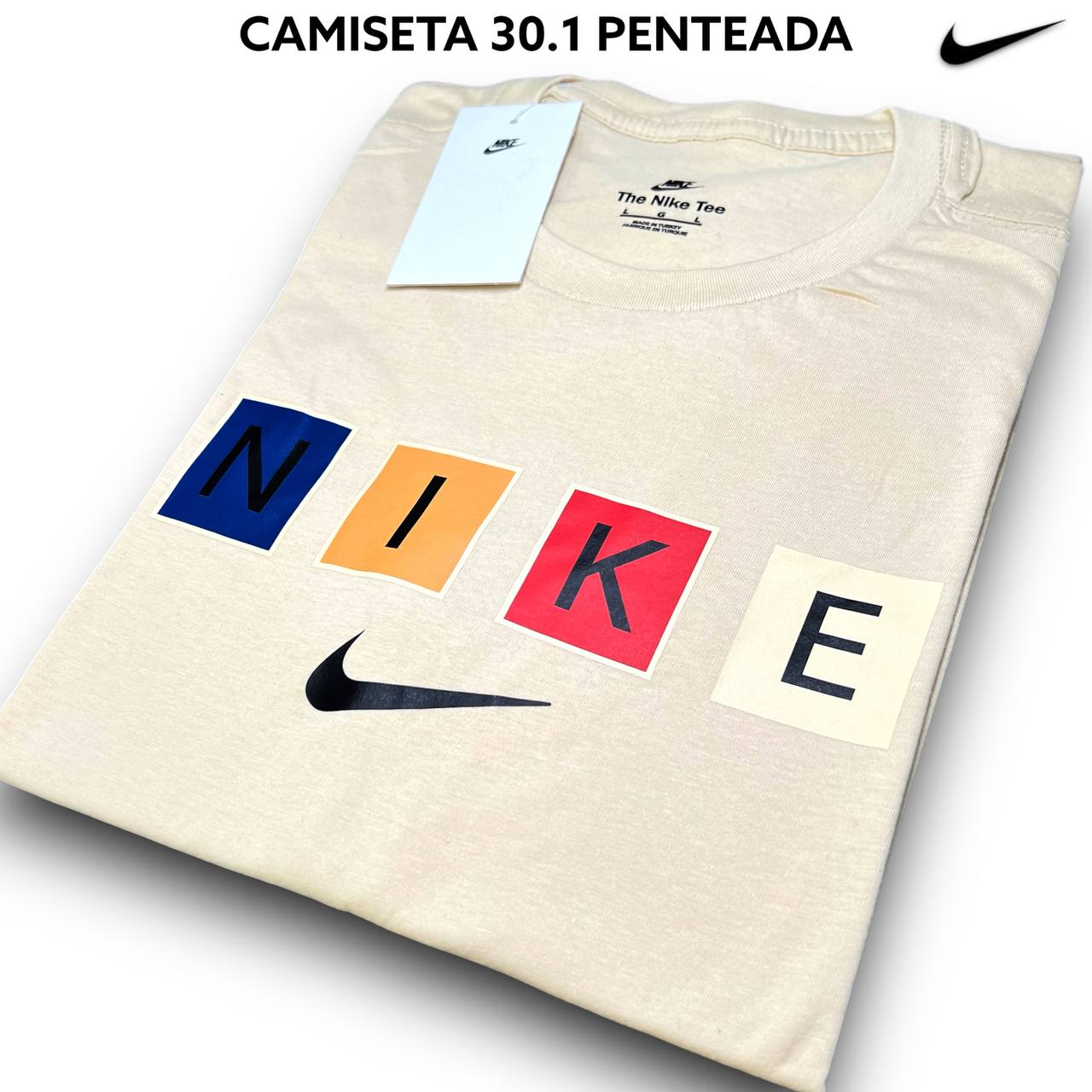 Camiseta 30.1 Penteada - NIKE arte em DTF - Uniquess - Loja Virtual