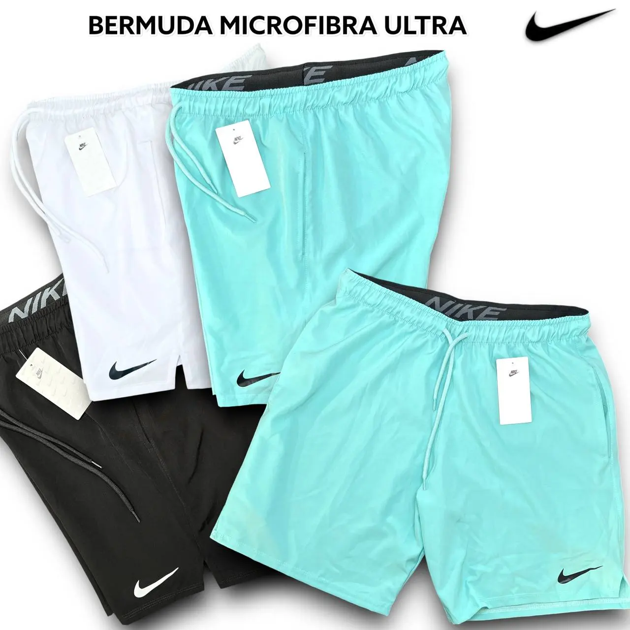 Bermuda Microfibra Ultra - NIKE elástico interno - Uniquess - Loja Virtual