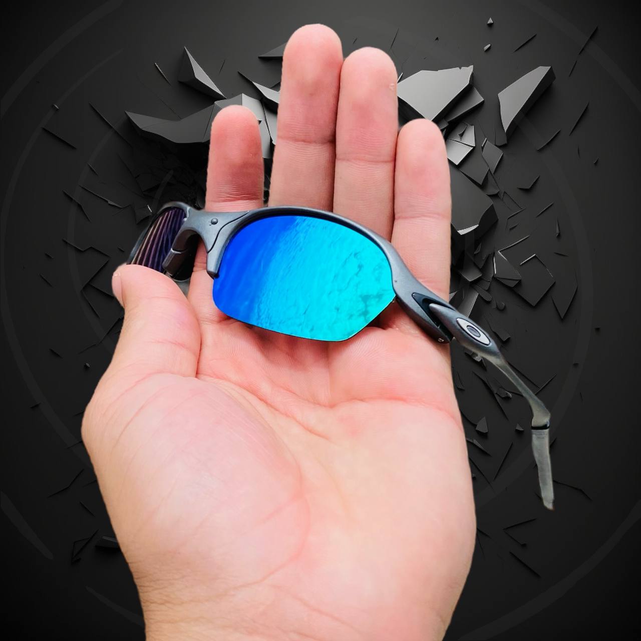 Óculos Romeu 2 - VERDE C/AZUL LT05.12 - Uniquess - Loja Virtual