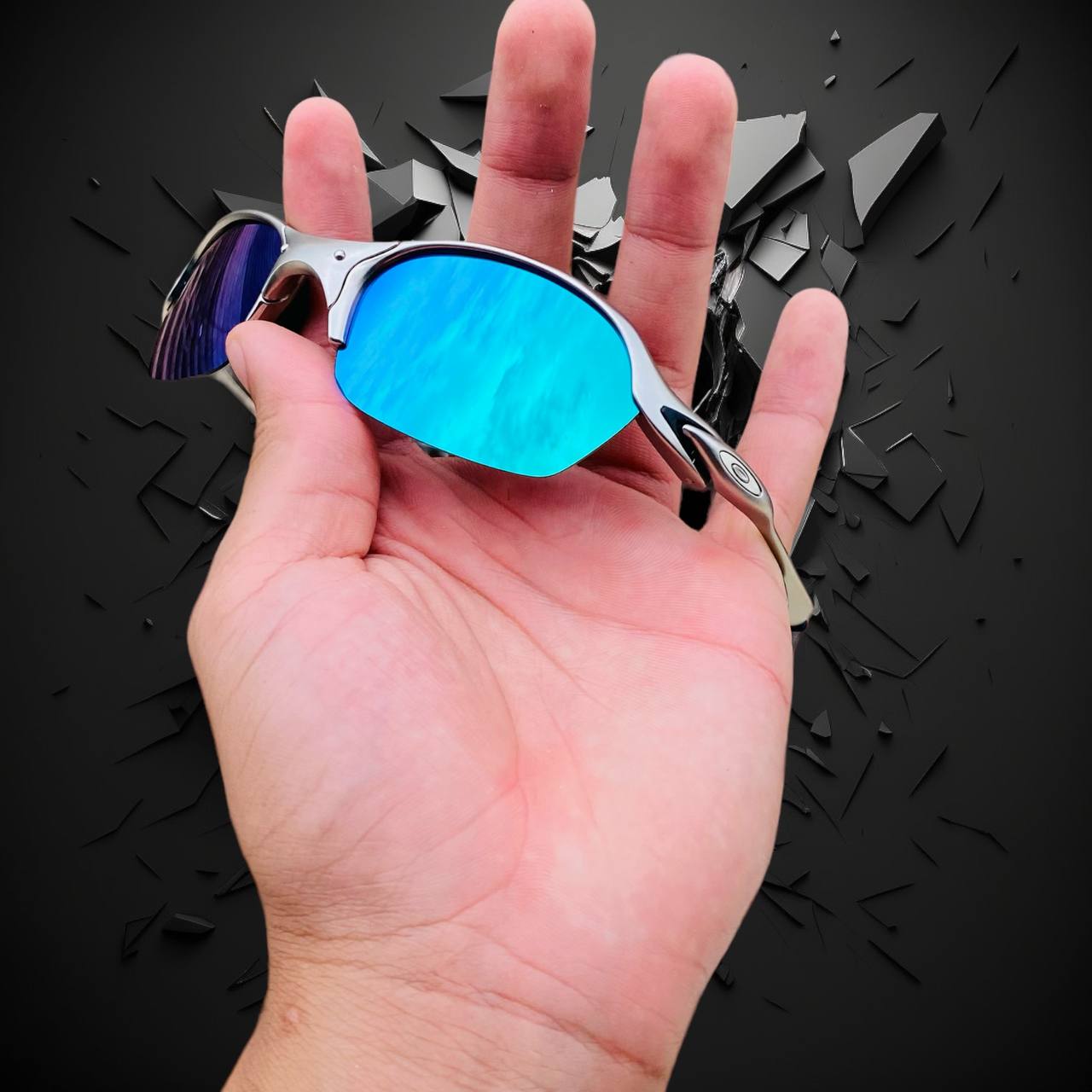 Óculos Romeu 2 - VERDE C/AZUL LT07.12 - Uniquess - Loja Virtual