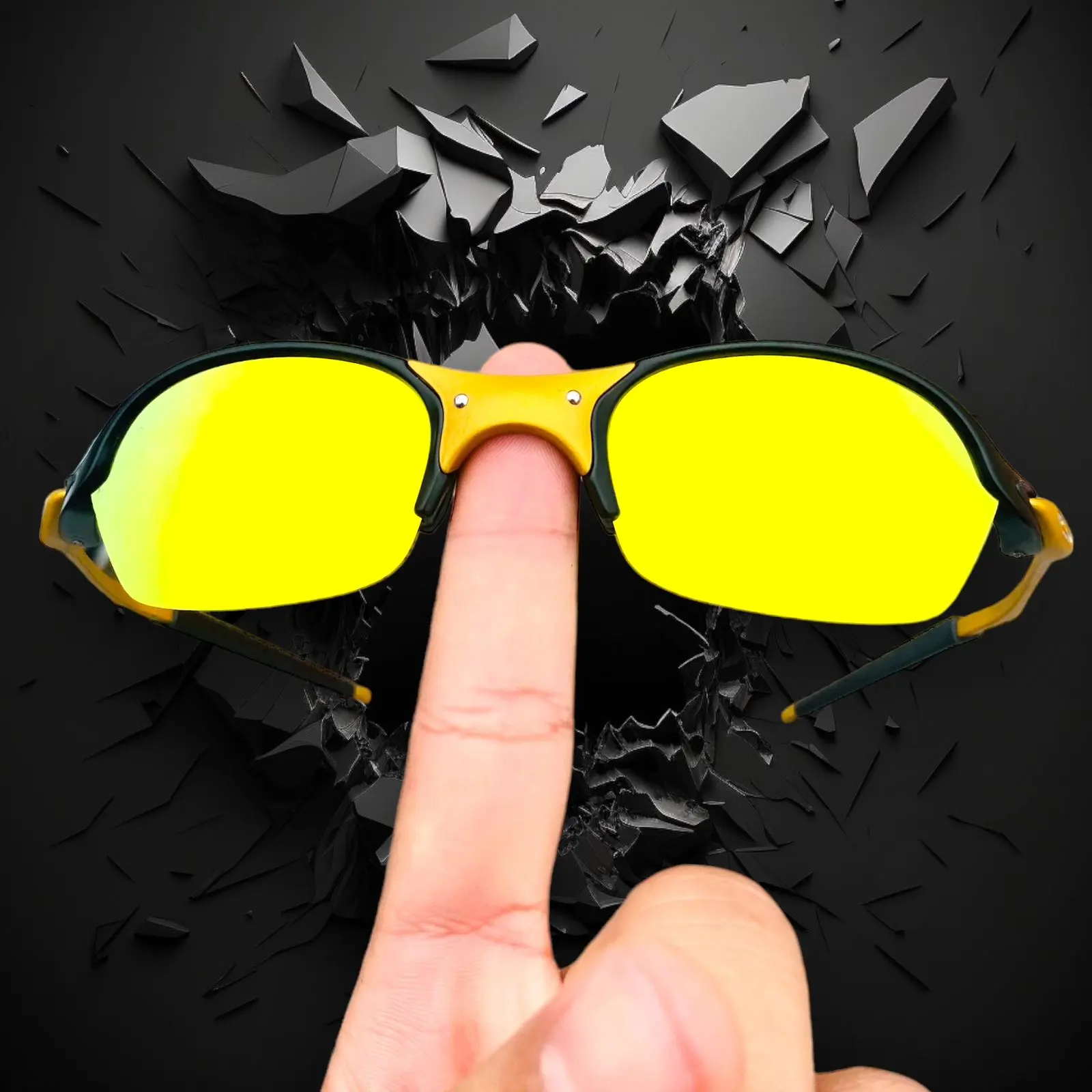 Óculos Romeu 2 - Dourado 24k LT20.10 - Uniquess - Loja Virtual