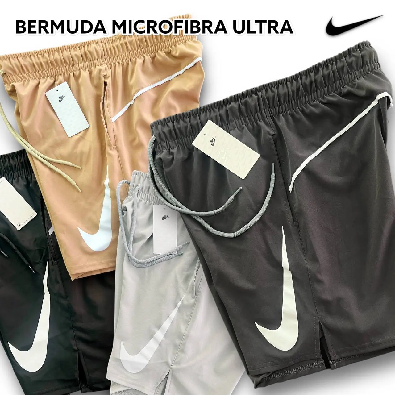 Bermuda Microfibra Ultra - NIKE com fitilho - Uniquess - Loja Virtual