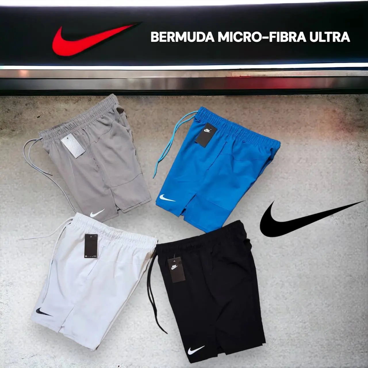 Bermuda Microfibra Ultra - NIKE BASICA COM CORTE EM V NA PERNA ...
