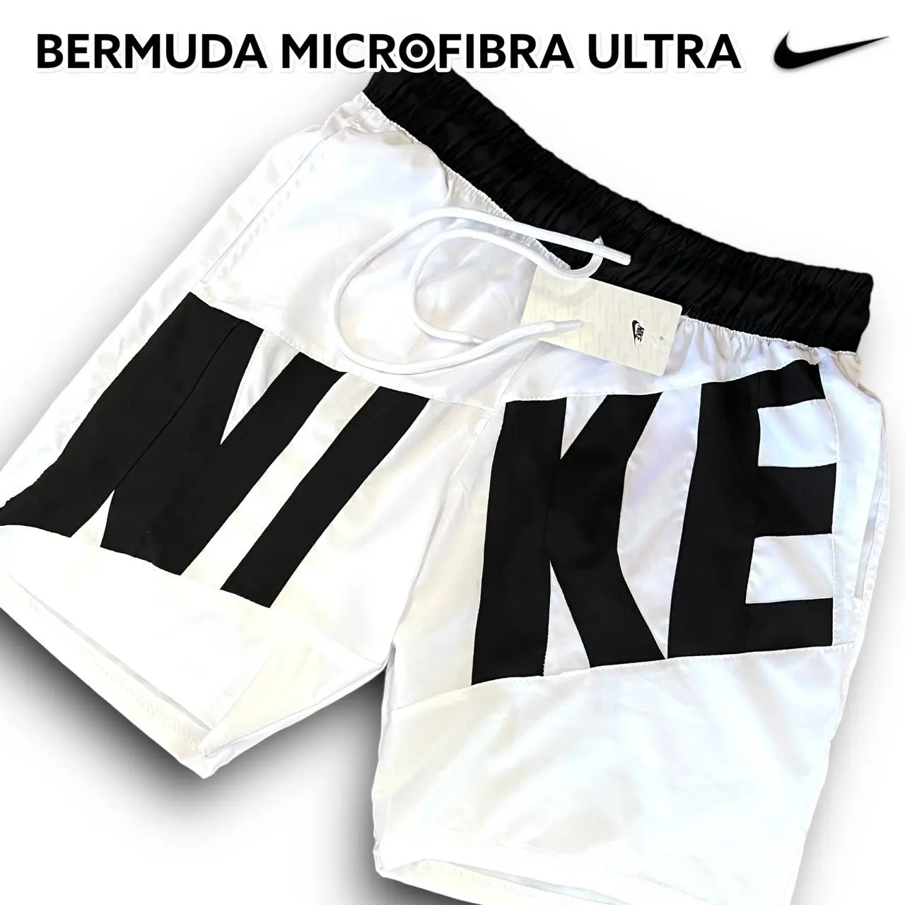 Bermuda Microfibra Ultra - NIKE - ELASTICO LOGO INTERNA - Uniquess ...