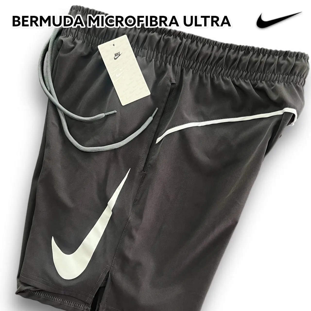 Bermuda Microfibra Ultra - NIKE - ELASTICO LOGO INTERNA - Uniquess ...