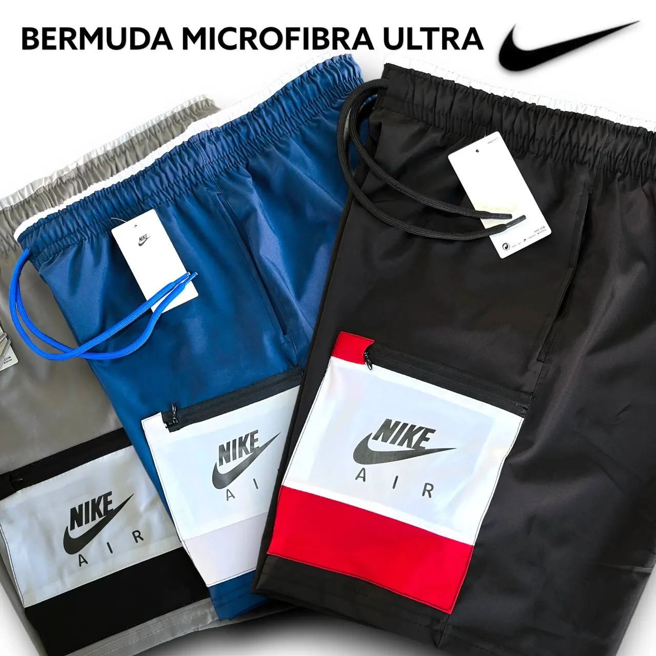 Bermuda Microfibra Ultra NIKE AIR Tipo Cargo - Uniquess - Loja Virtual
