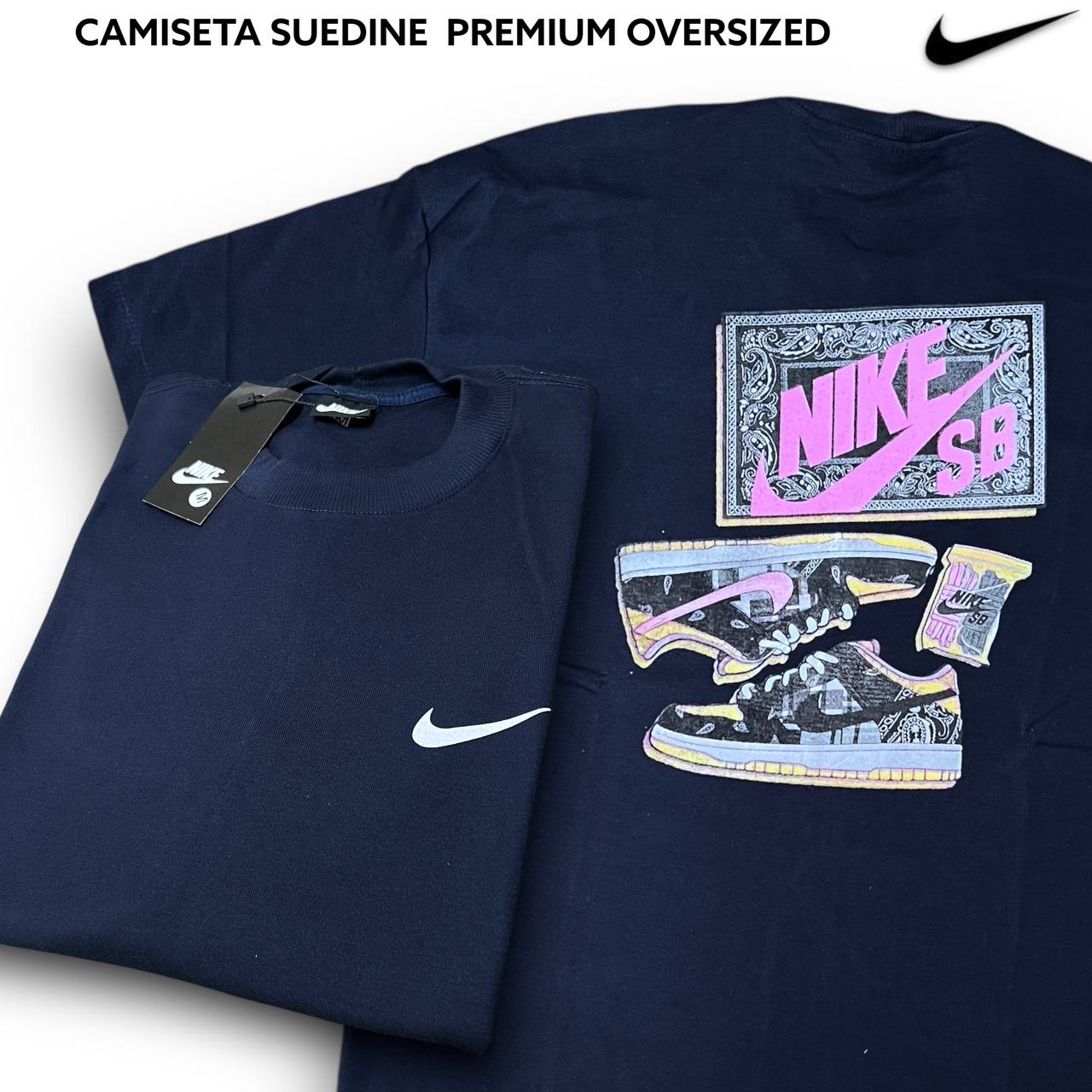 Camiseta Suedine 1:1 ULTRA OVERSIZED - NIKE arte em DTF - Uniquess ...