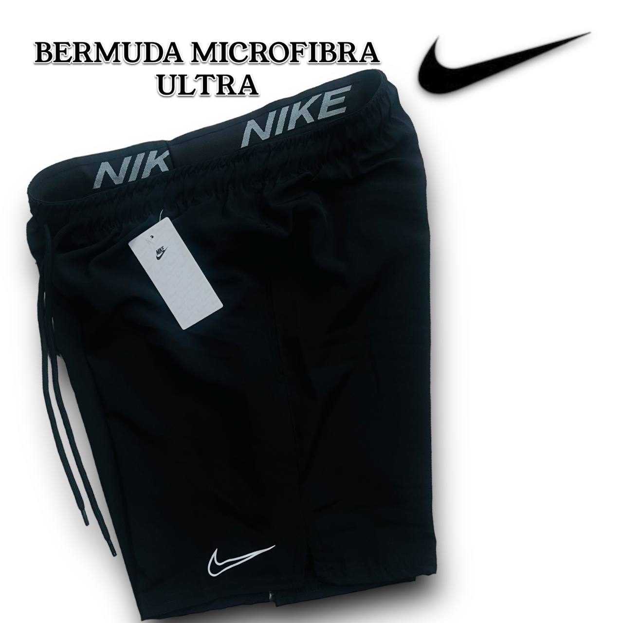 Bermuda Microfibra Ultra - NIKE - ELASTICO ESCRITA INTERNA - Uniquess ...